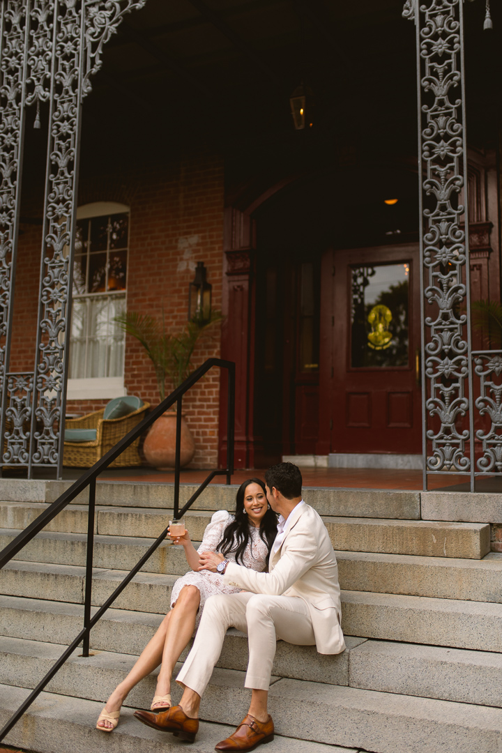 Amanda & Jonathan New Orleans Engagement Photography at NOMA